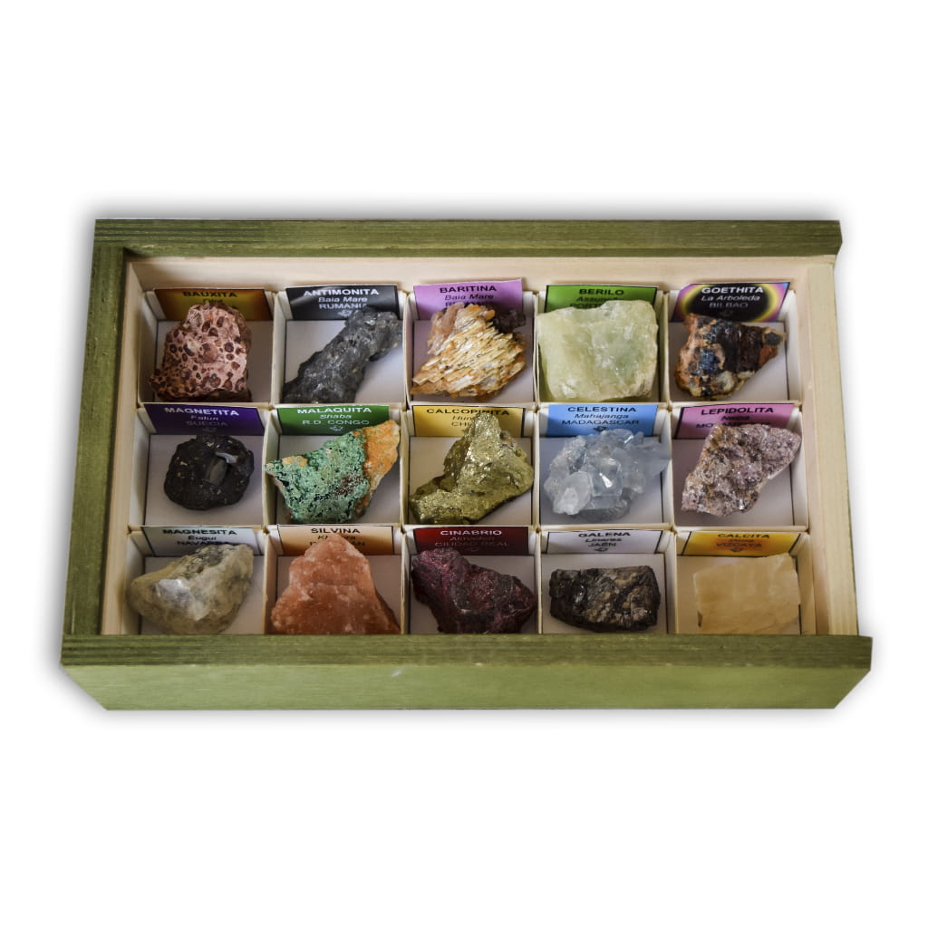 Collection of 15 Ore Minerals – Colecciones de Minerales