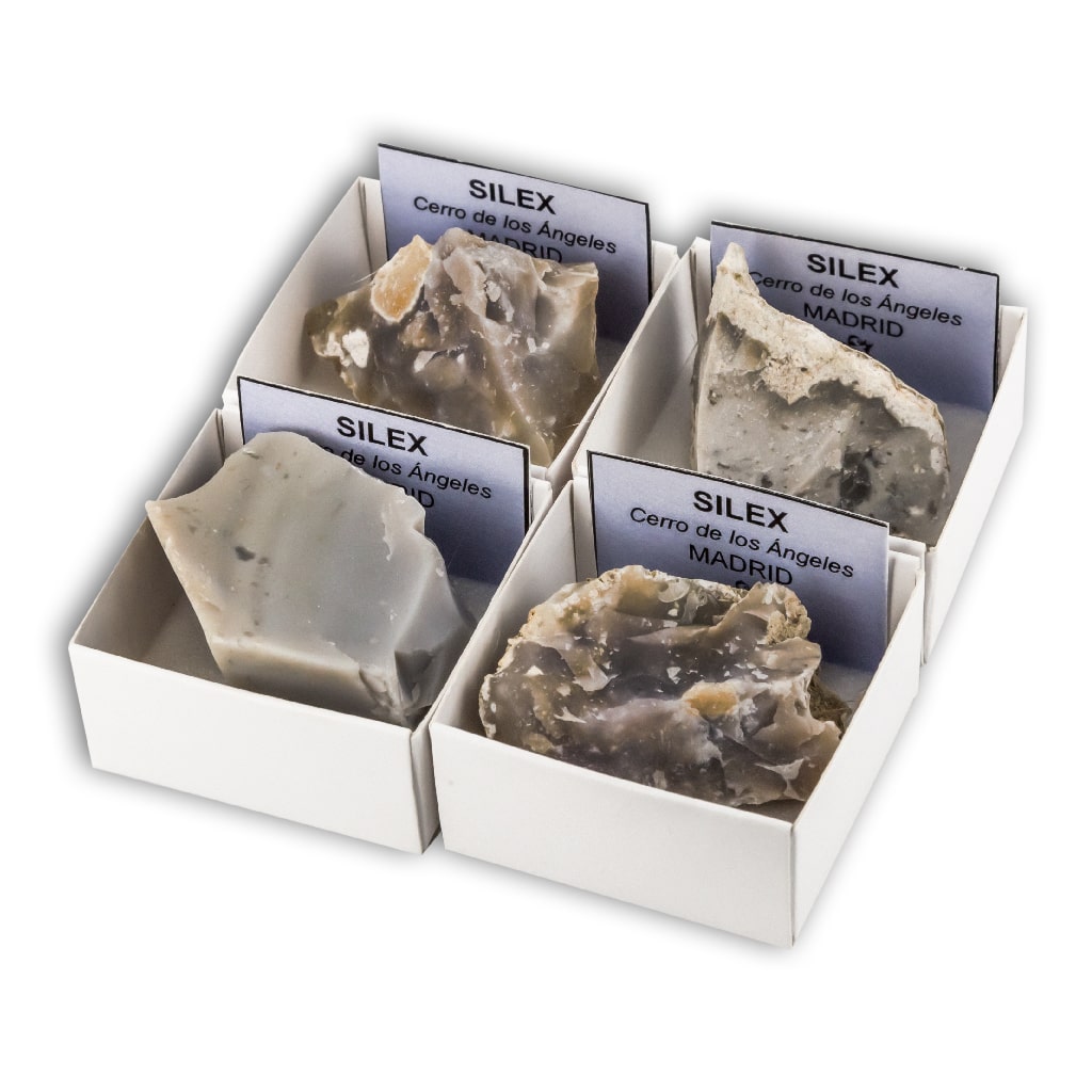 Silex en Cajita de Colección 4x4 cm – Colecciones de Minerales